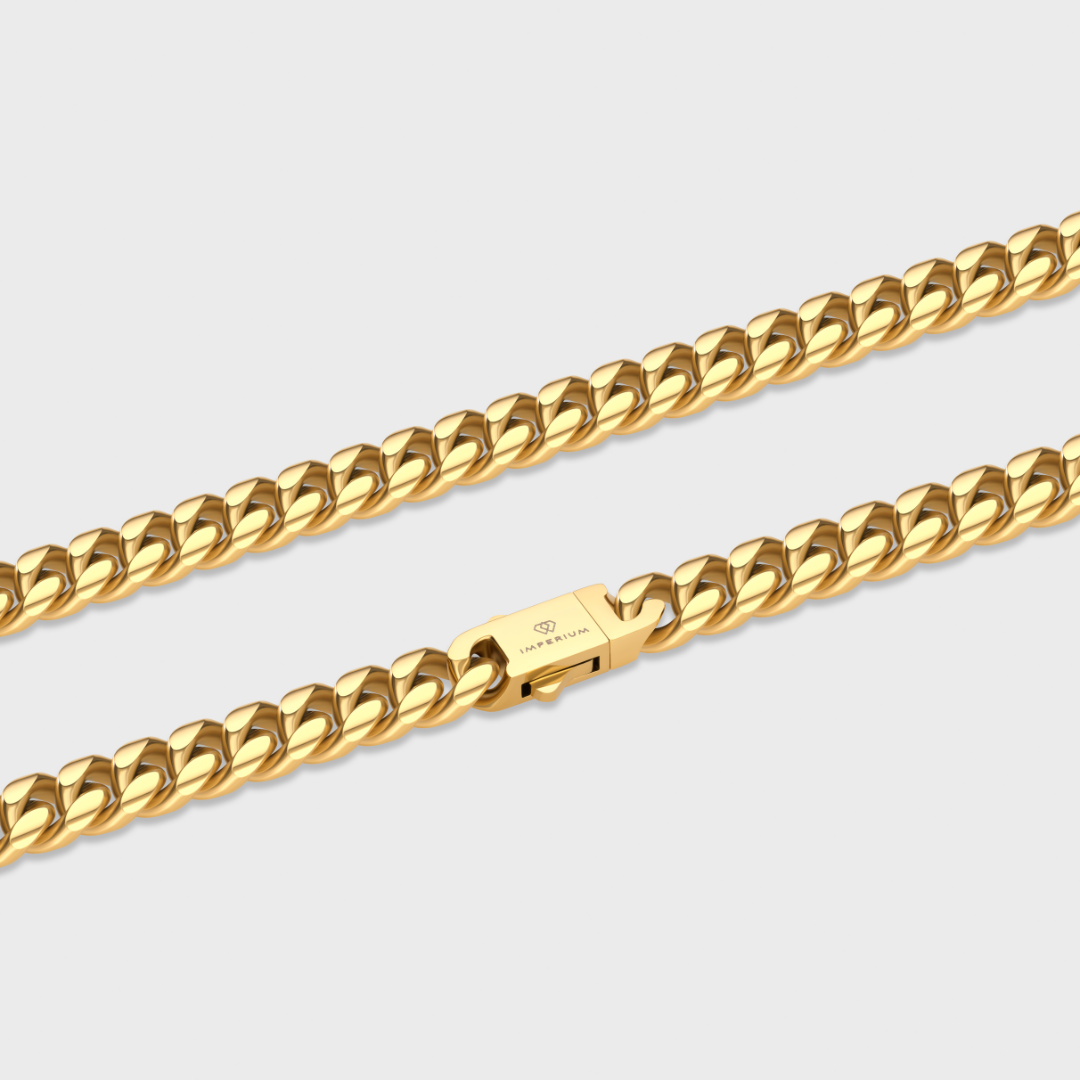 Cuban Link Chain (Gold) - 5mm – Imperium