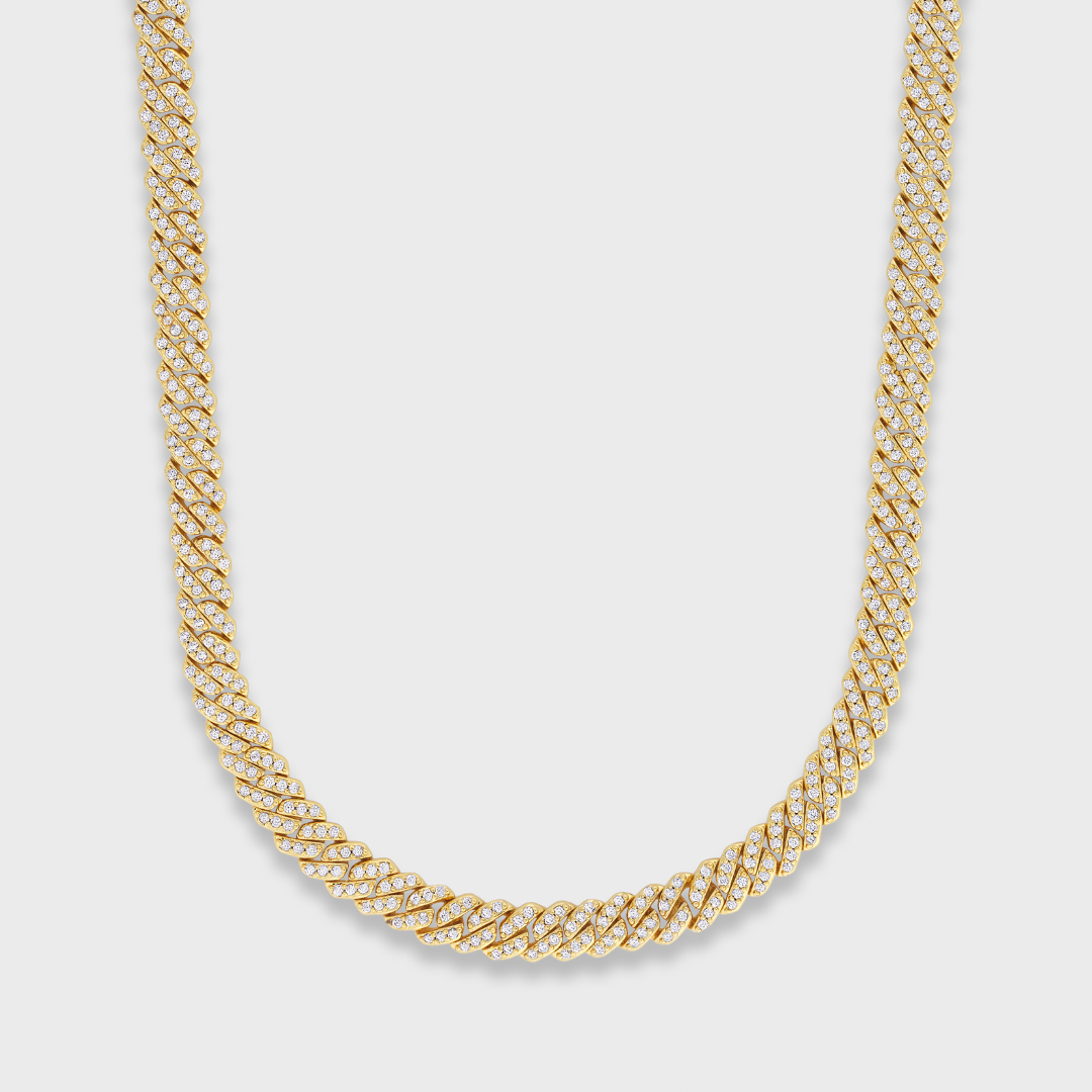 Iced Micro Prong Cuban Chain (Gold) - 6mm – Imperium