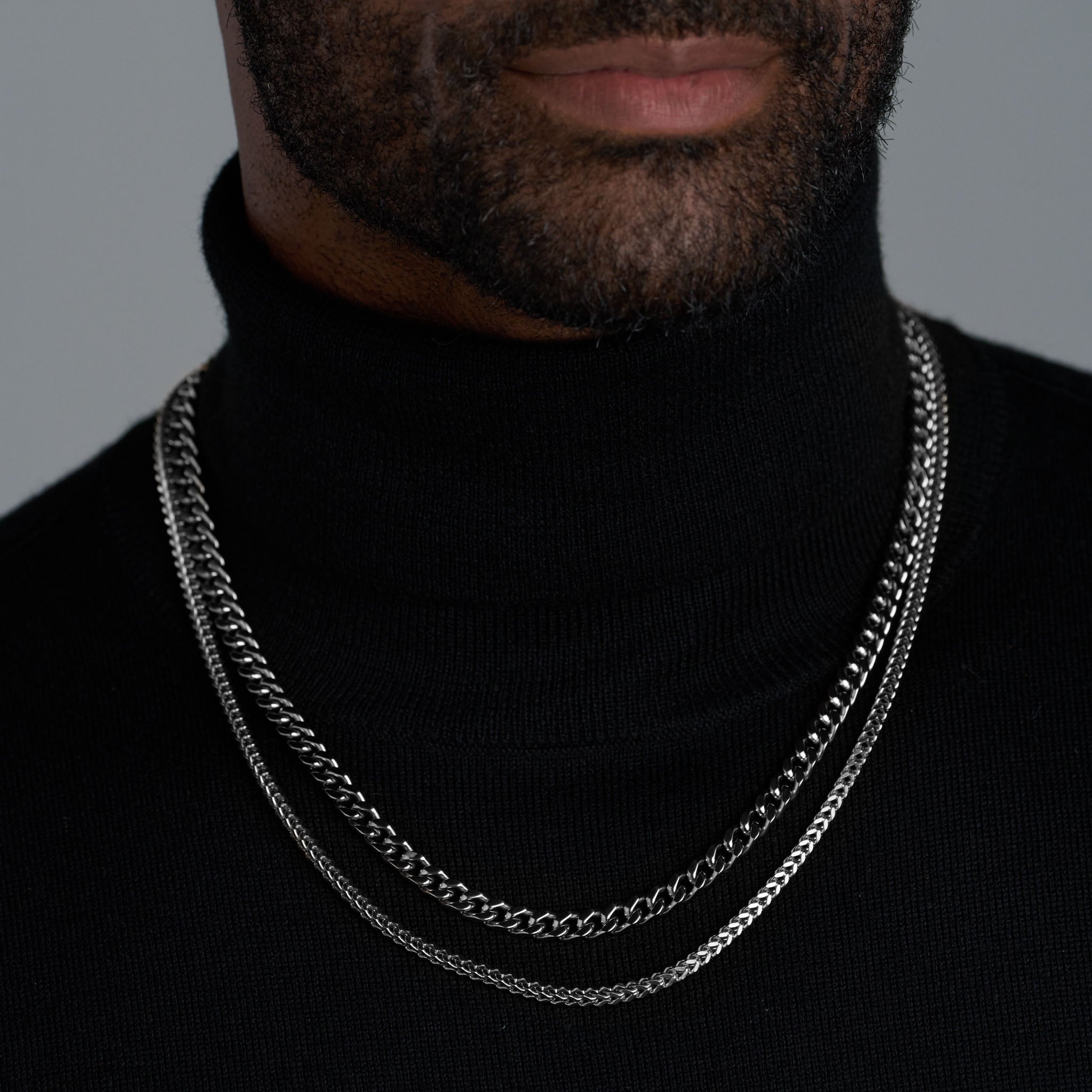 Cuban 5mm + Franco 3mm Stack (Silver) – Imperium