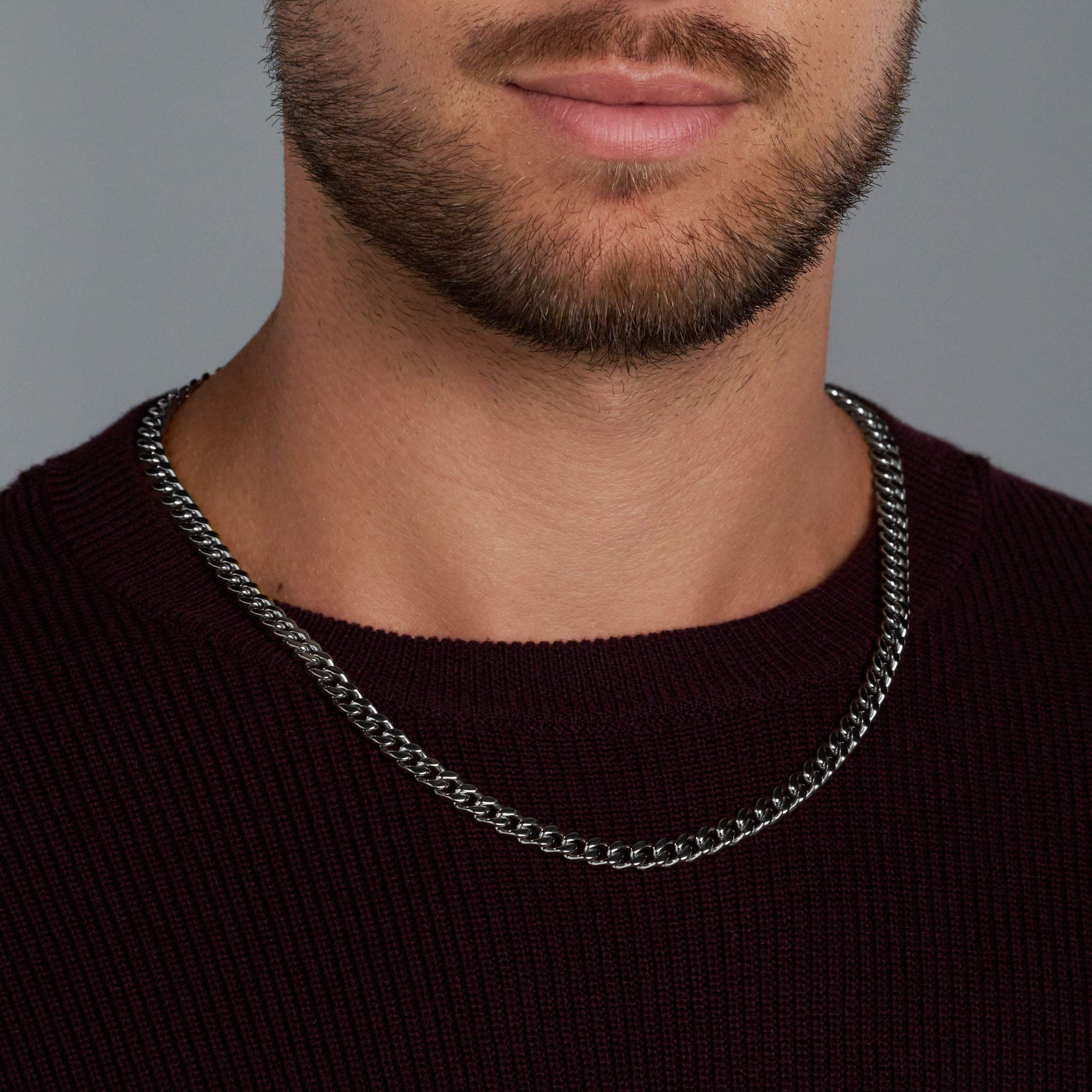 Cuban Link Chain (Silver) - 5mm – Imperium