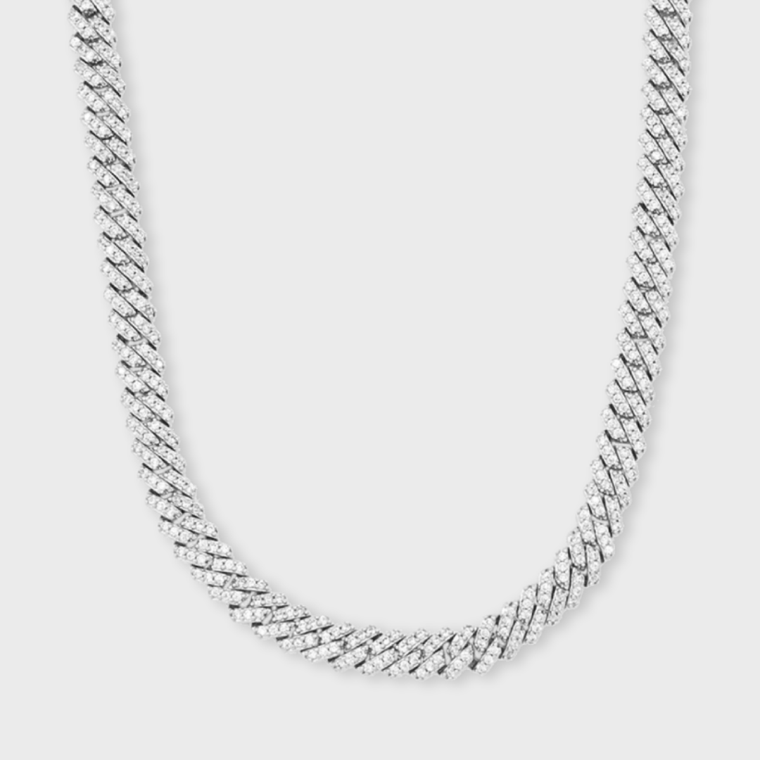 Iced Micro Prong Cuban Chain (Silver) - 6mm – Imperium