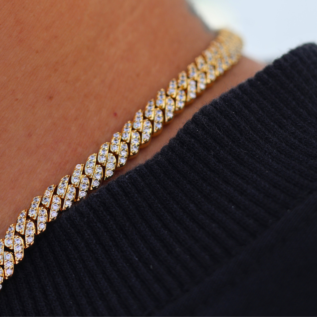 Iced Micro Prong Cuban Chain (Gold) - 6mm – Imperium