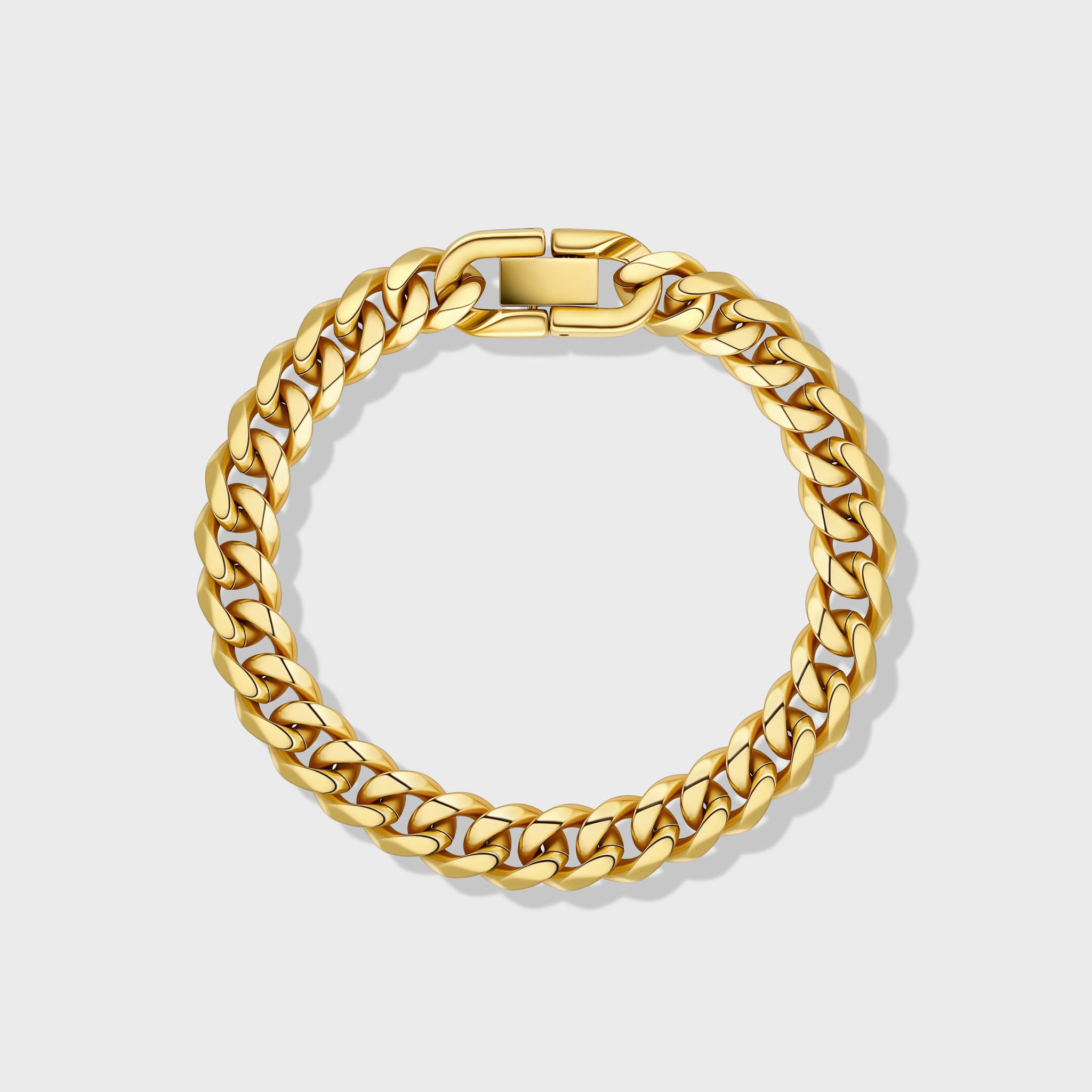 Cuban Link Bracelet (Gold) - 8mm – Imperium