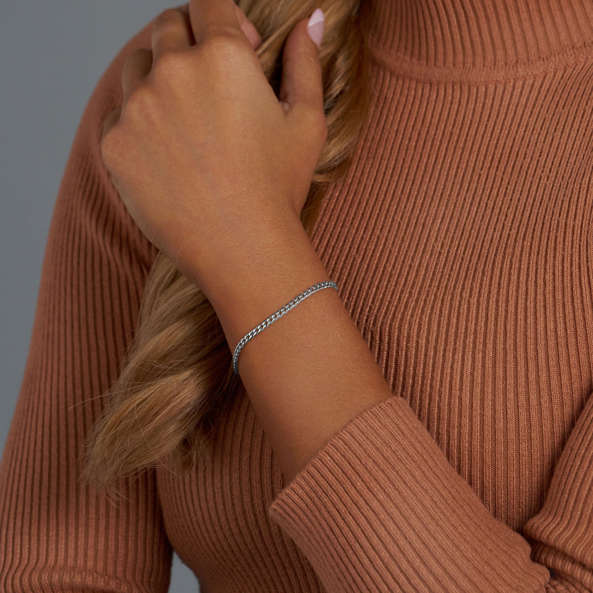 Women's Micro Cuban Bracelet (Silver) – Imperium