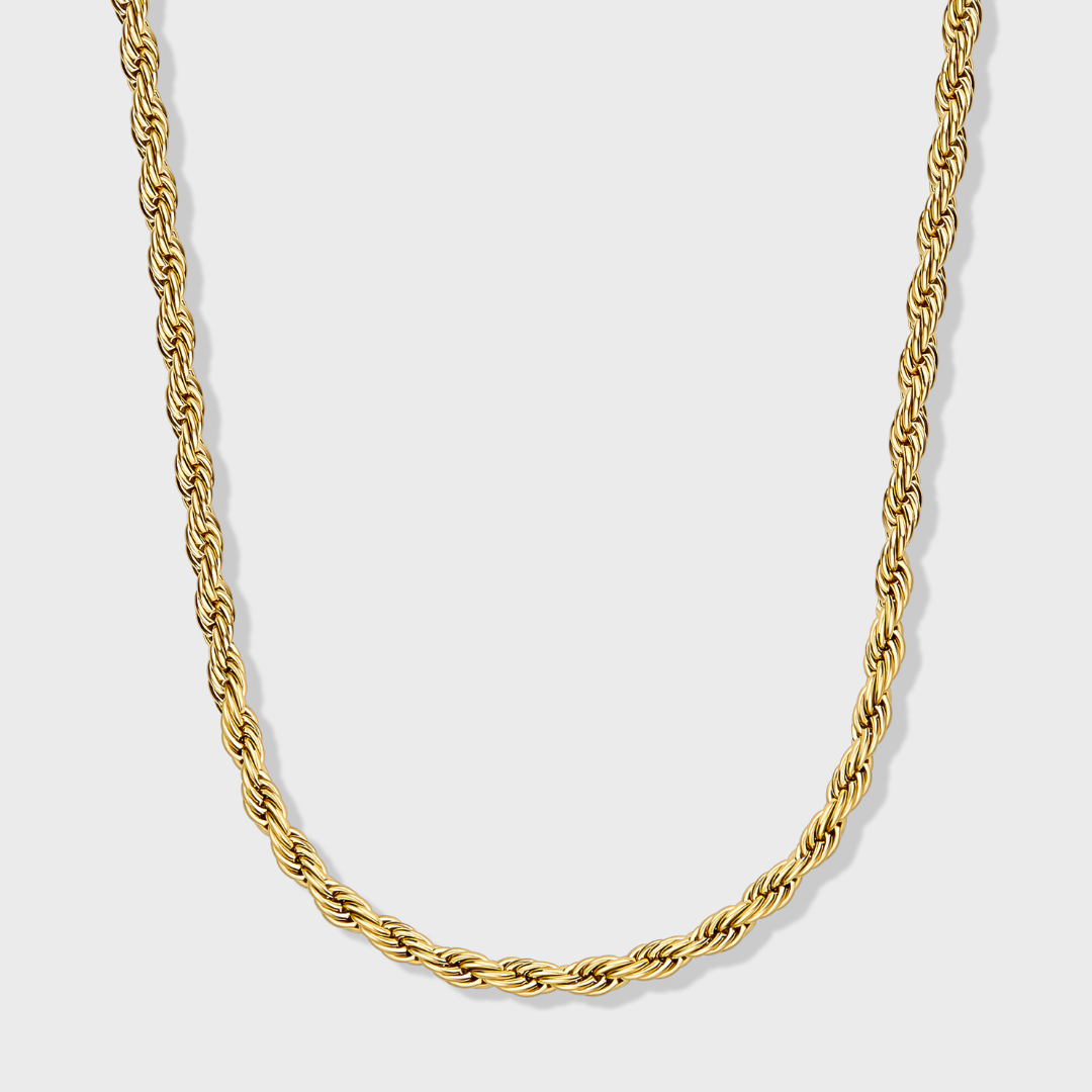 Women's Rope Chain (Gold) - 4mm – Imperium
